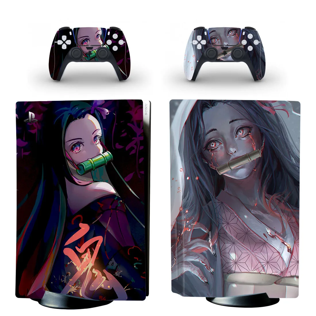 Demon Slayer Nezuko PS5 Standard Disc Skin Sticker Decal Cover for ...