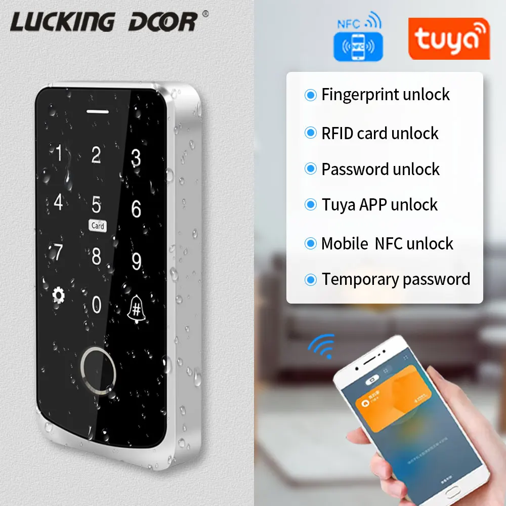 NFC-Bluetooth-Tuya-Access-Control-System-IP65-Waterproof-RFID-IC ...