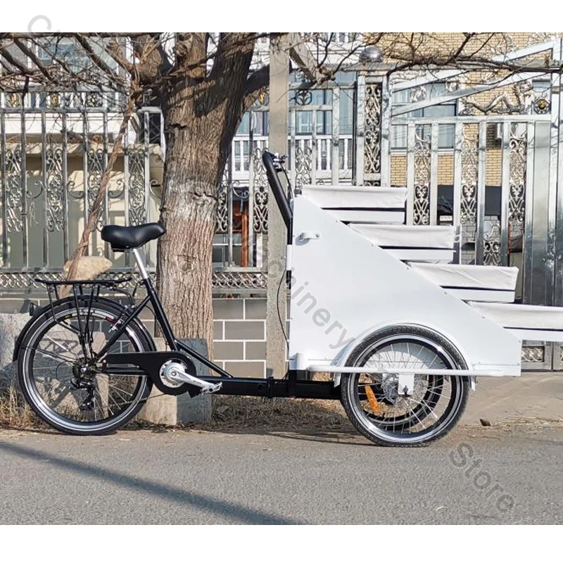 White-3-Wheels-Cargo-Bike-Front-Load-Tricycles-Cargo-Tricycles-Retail ...