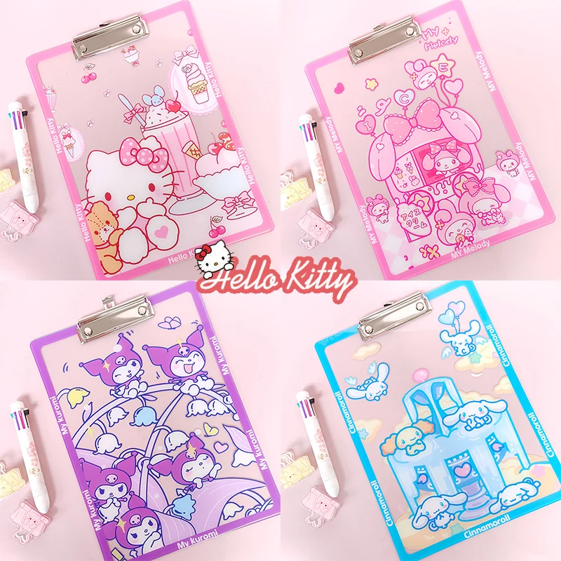 Sanrio-Hello-Kitty-A4-Office-Stationery-Paper-Holder-Writing-Clamps ...