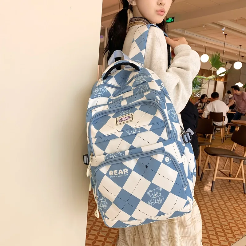 Fashion Student College Backpack Large Capacity Cute Student College ...