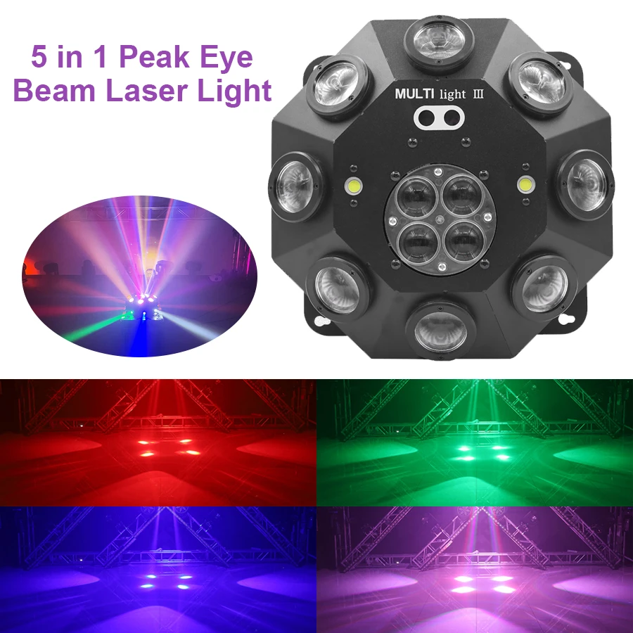 5-em-1-LED-laser-strobe-flash-beam-projector-palco-profissional-DMX-bee ...