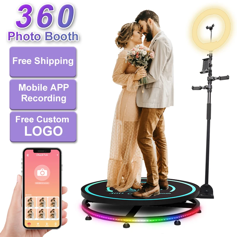 360 Photo Booth Automatic Photobooth Machine Video Camera Photo Booth ...