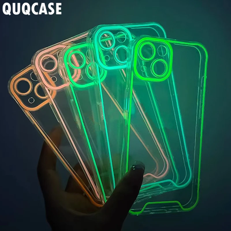 Luxury-Luminous-Glow-Dark-Case-For-iPhone-14-15-Pro-Max-11-i-Phone-12 ...