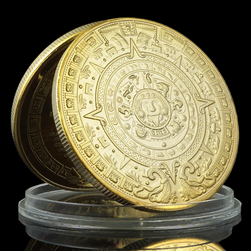 Mexico-Mayan-Commemorative-Coin-Aztec-Gold-Dragon-Calendar-Mysterious ...