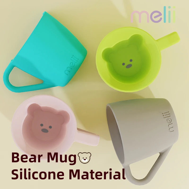 Melii Silicone Bear Mug Cup Heat resistance Cup Mug Beverage Cup Coffee ...
