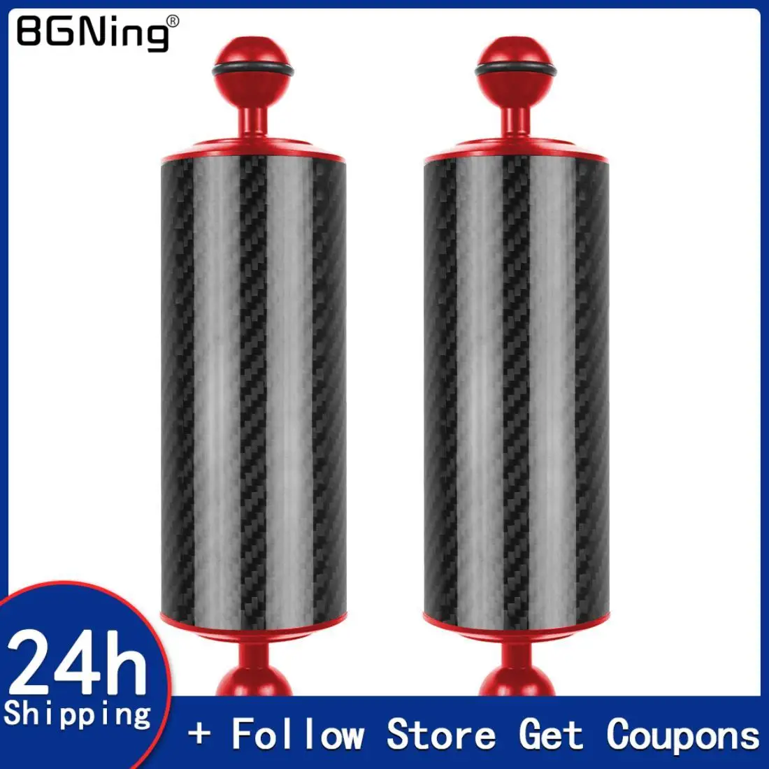 D60mm-5-8-10-12-inch-Carbon-Fiber-Float-Buoyancy-Aquatic-Arm-Dual-Ball ...