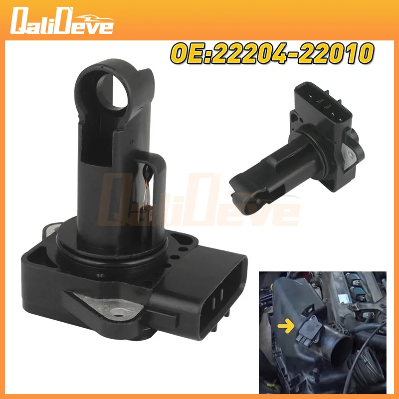 Medidor De Flujo De Masa De Aire Sensor Maf 22204 22010 Para Toyota