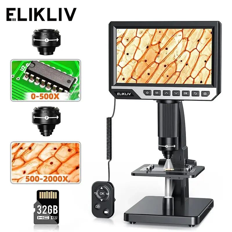 Elikliv-microscopio-Digital-biol-gico-EDM11S-2000X-pantalla-IPS-de-7 ...