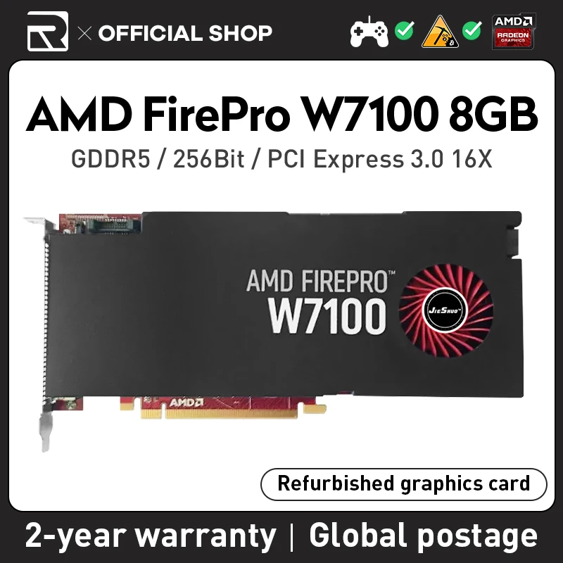 JIESHUO-AMD-W7100-8GB-1792-video-graphics-cards-GDDR5-256BIT-GPU-w7100 ...