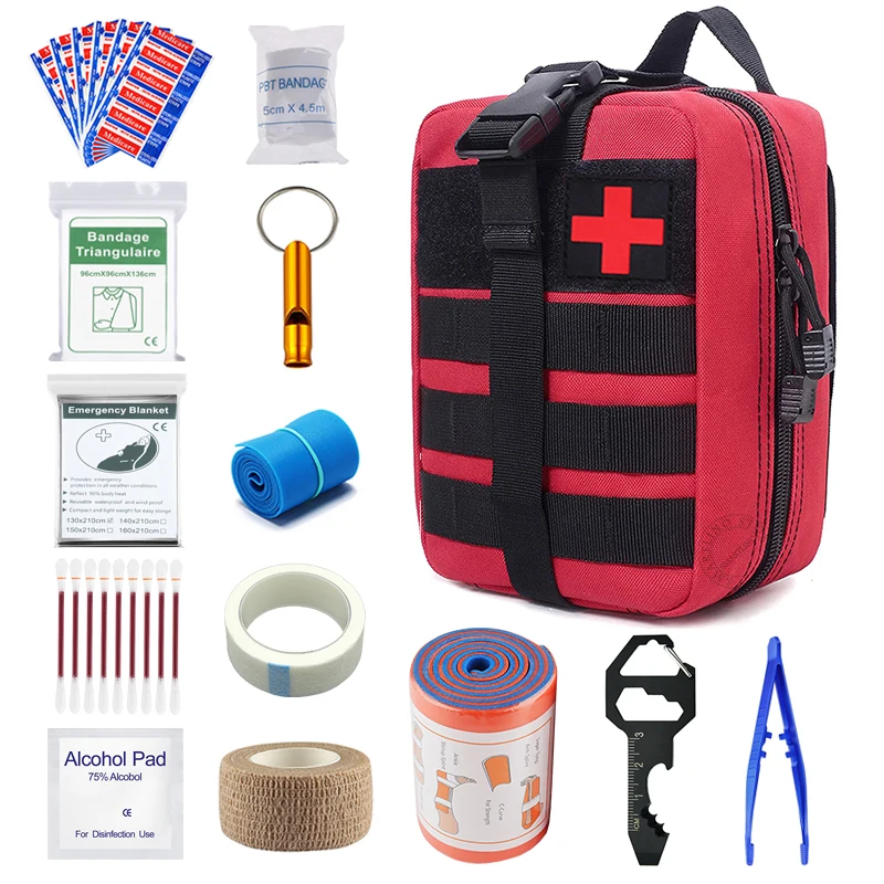 Survival Gear | First Aid Kit | Molle Pouch - Emergency First Aid Kit ...