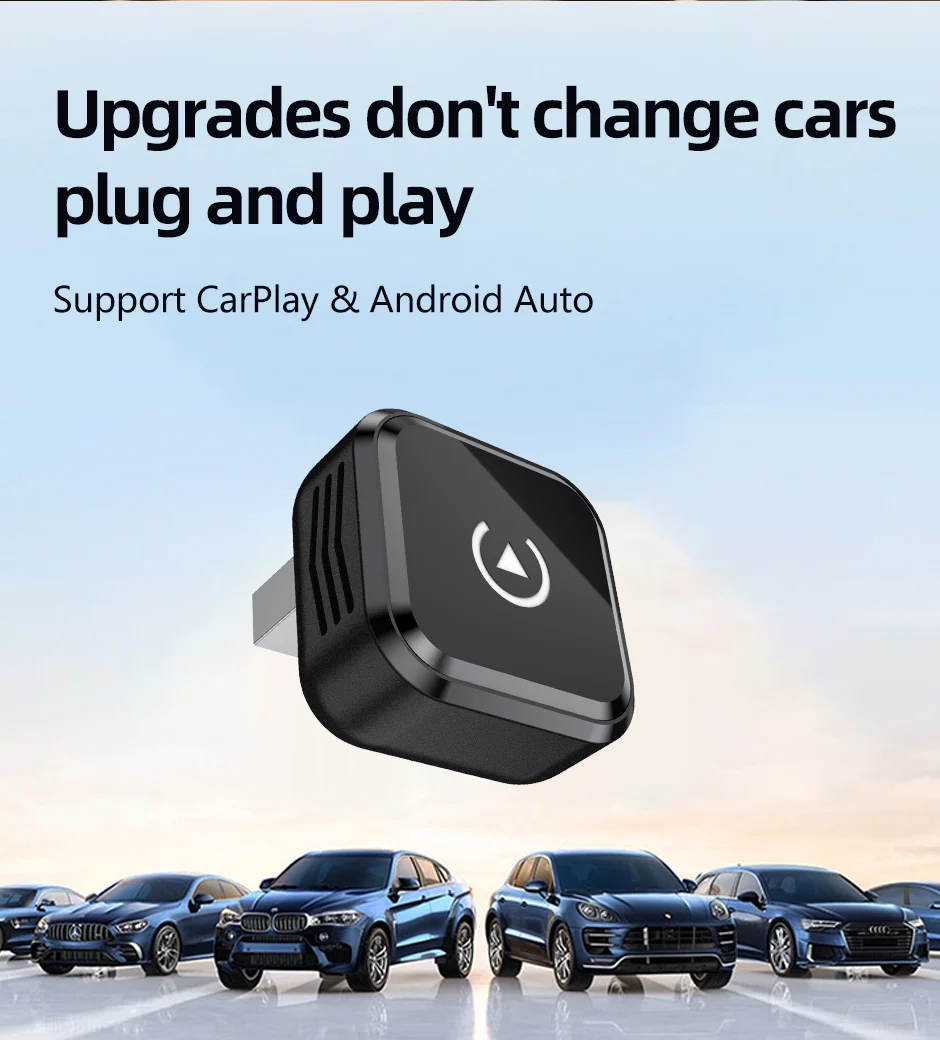 Wireless Carplay Mughni-AI Adapter For Apple Carplay And Android Auto ...