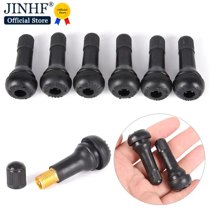 New-5PCs-set-Black-TR413-Tubeless-Car-Wheel-Tire-Valve-Stems-with-Caps ...