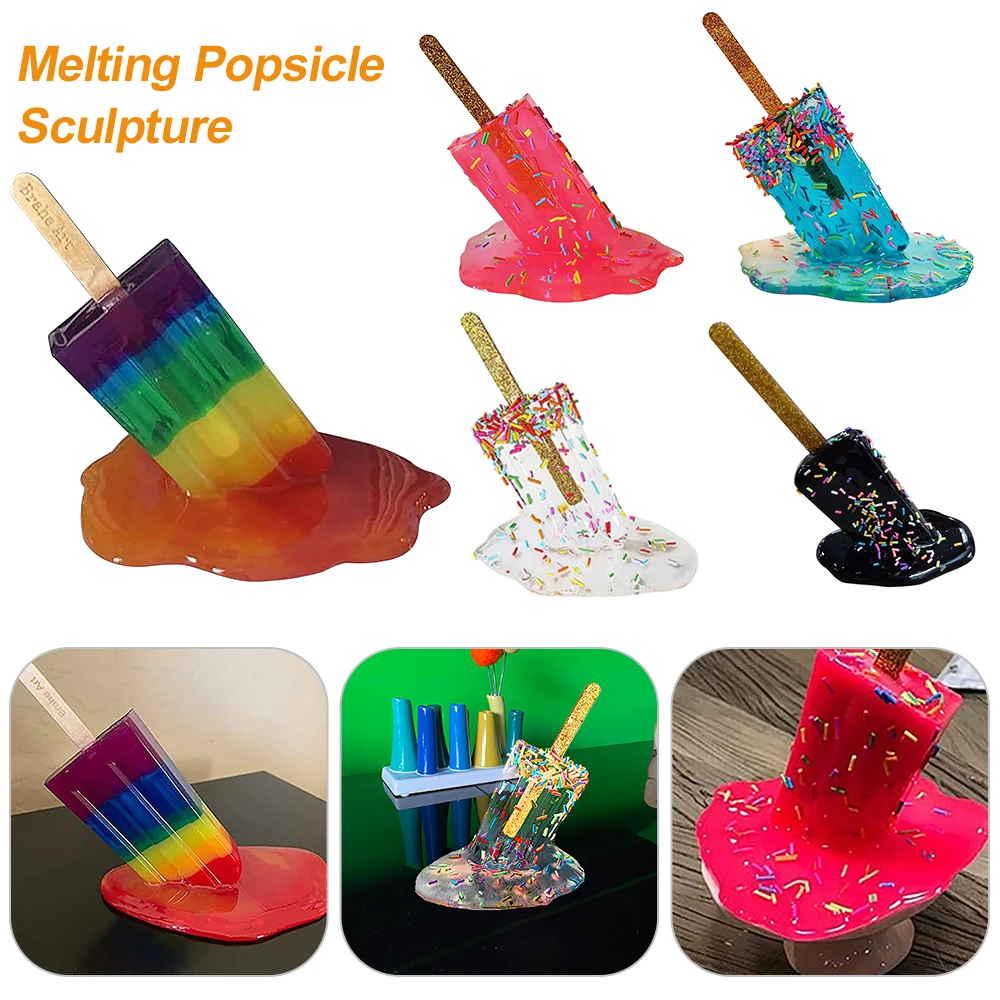 Ice-Cream-Resin-Ornament-Melting-Popsicle-Sculpture-Summer-Cool ...