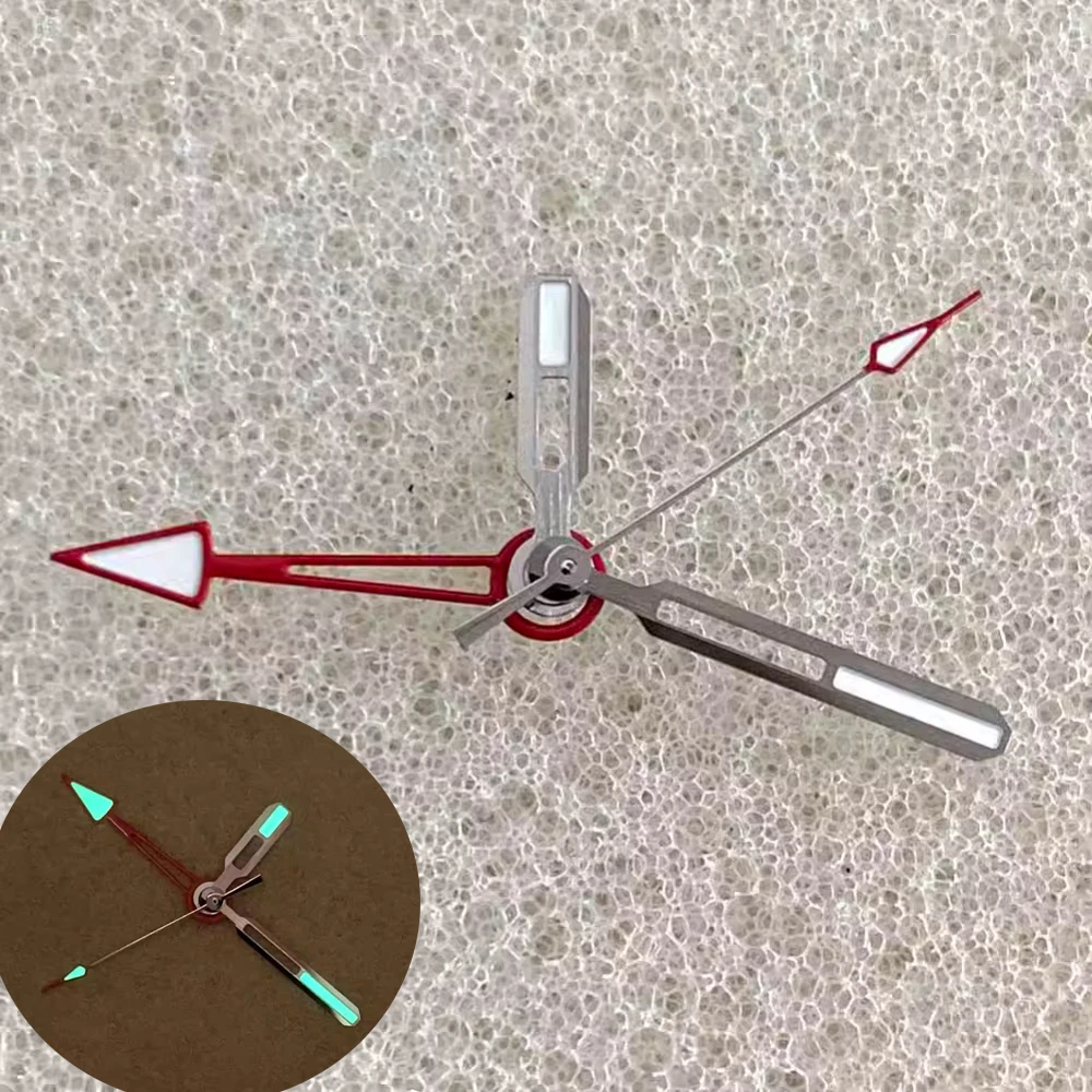 New-Watch-Hands-Red-Second-Hand-Green-Luminous-Four-Hands-for-Japan ...