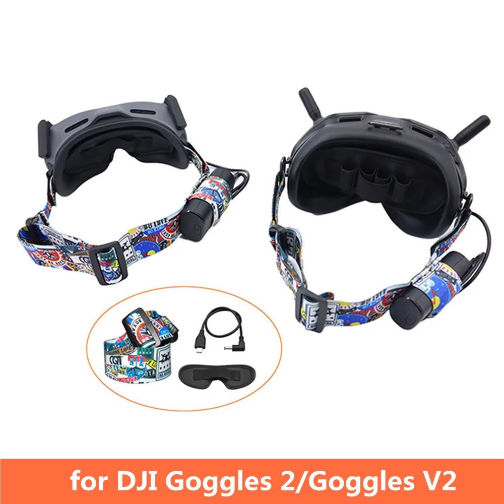 Battery Strap Clip Holder for Googles 2 Headband Kerchief Colorful ...