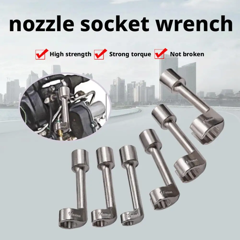 12mm-19mm Diesel Fuel Injector Line Injection Socket Wrench Set Repair ...
