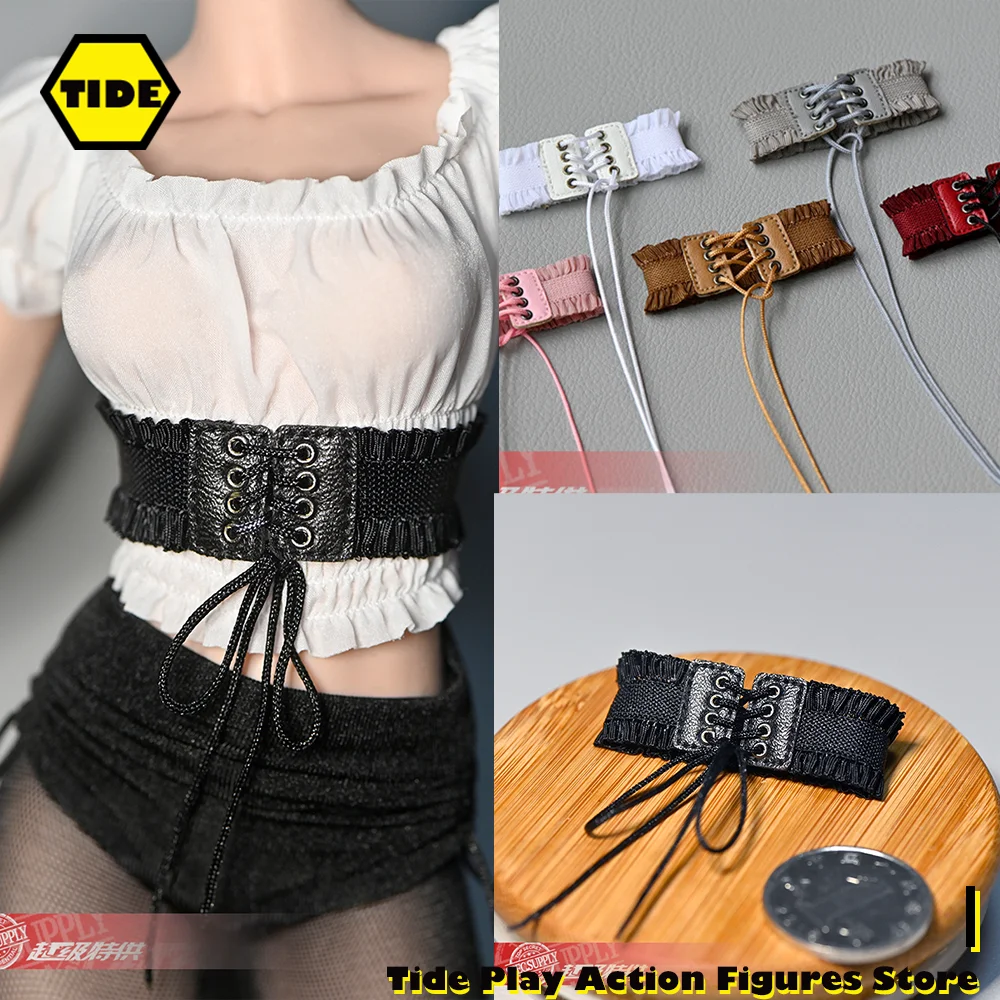1-6-Scale-Female-Soldier-Elastic-Drawstring-Wide-Waistband-Decorative ...