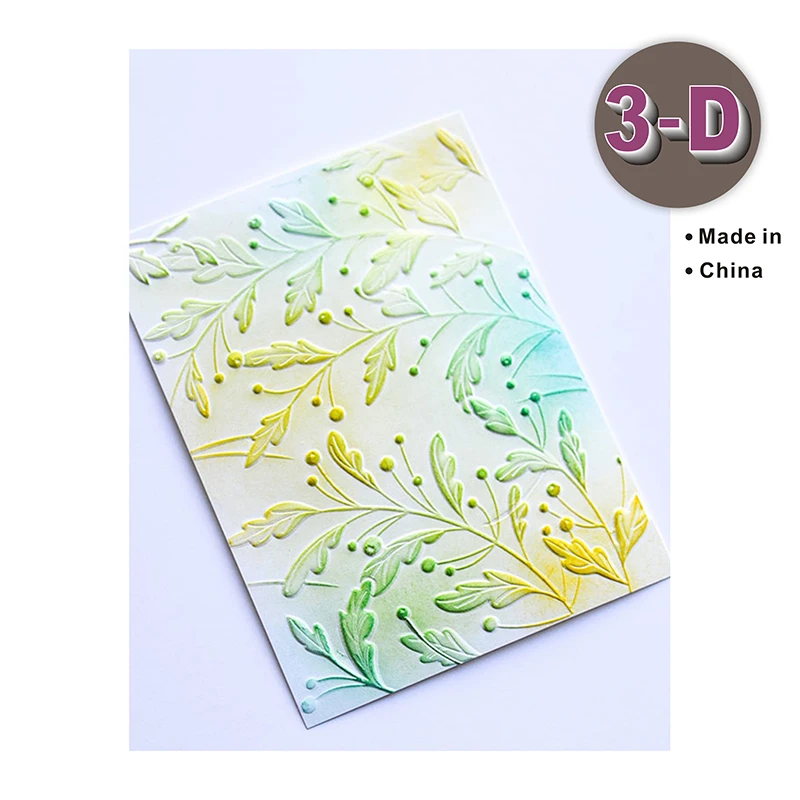 Leaves Plastic Embossing Folder Scrapbook | 3d Embossing Folders Card ...