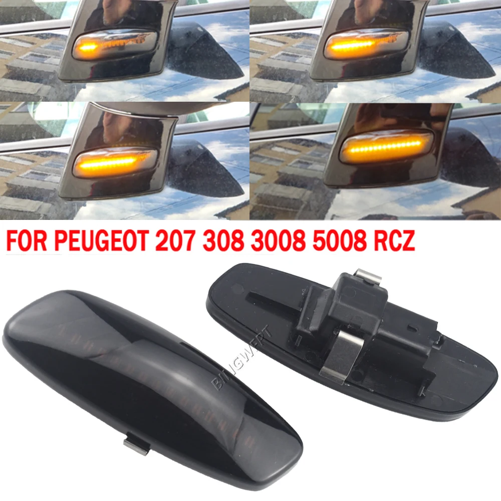 Turn-Signal-Light-For-Citroen-C4-Picasso-C3-C5-DS4-Peugeot-308-207-3008 ...