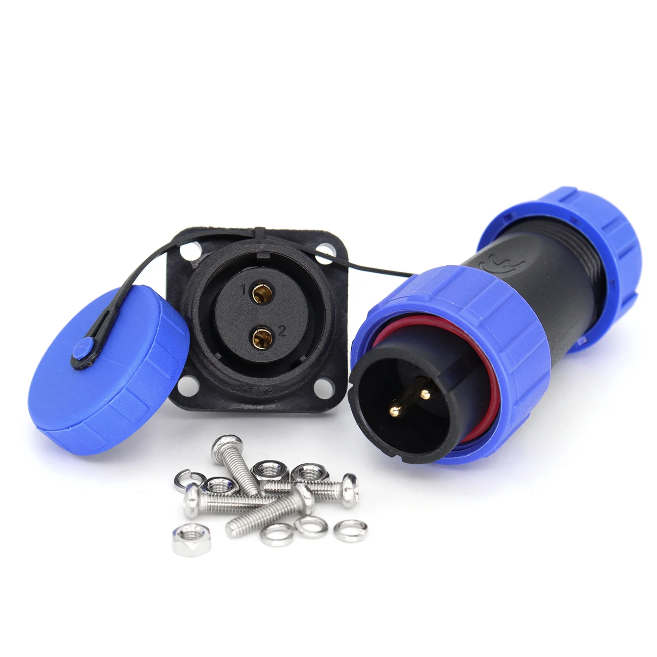 SP21 waterproof connector 2/3/4/5/6/7/8/9/10/12Pin male and female with ...