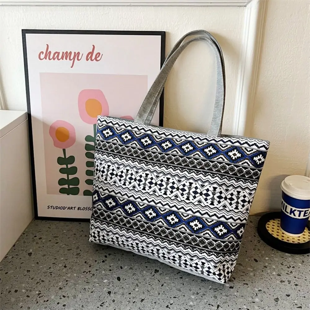 Opberg-Canvas-Handtas-Casual-Grote-Nationale-Stijl-Draagtas-Vintage ...