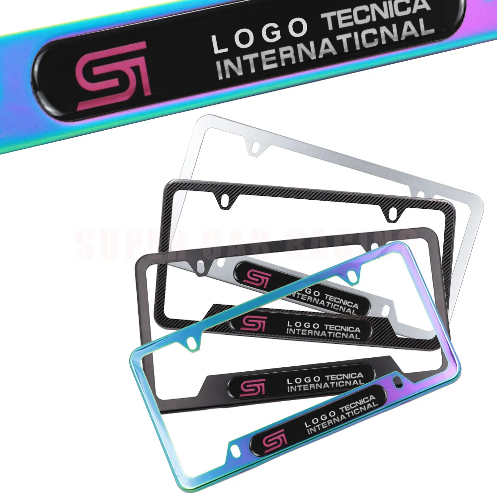Car-Racing-Decals-Logo-License-Plate-Frame-Exterior-Decor-Car-Rear ...