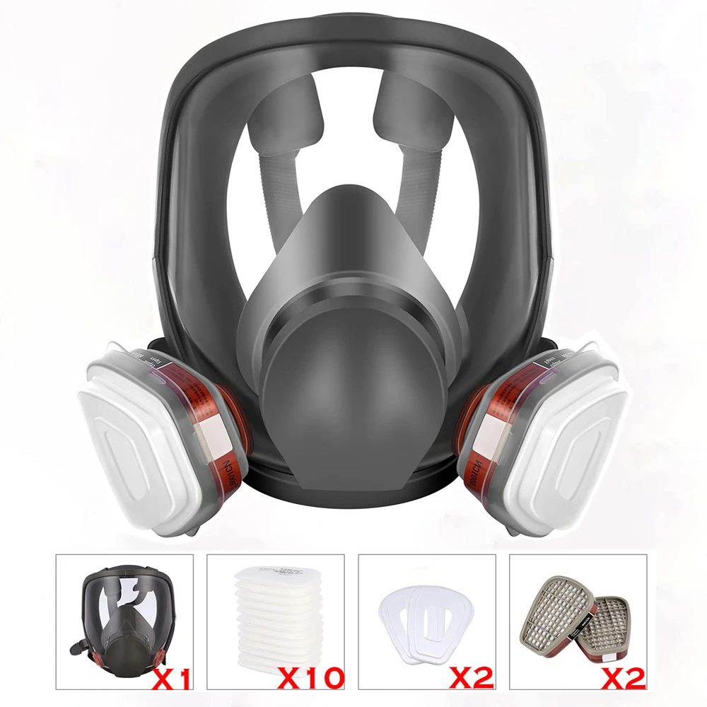 6800 15 in 1 Chemical Mask Gas Mask Dustproof Respirator Paint ...