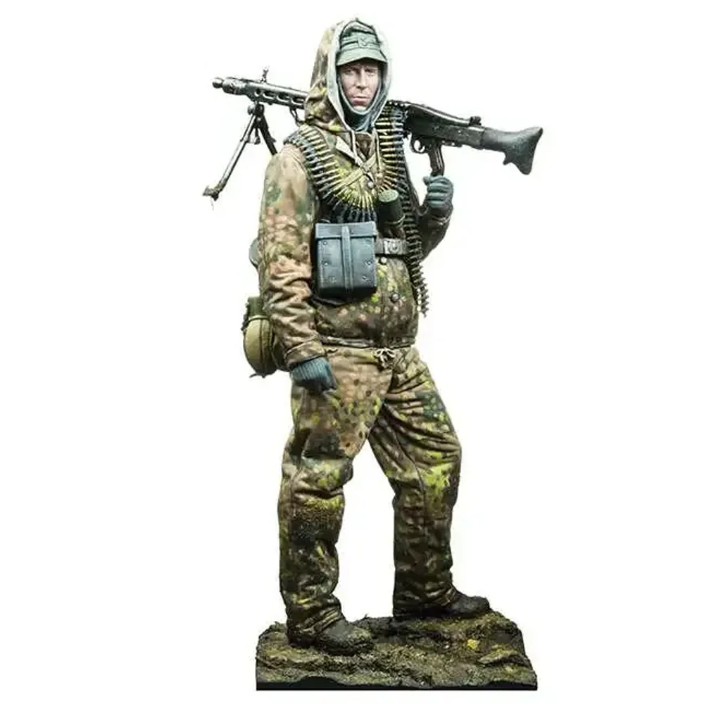 1/24 Scale AndreaWorld MG42 SS Schutze 1944 Soldier Resin Model ...