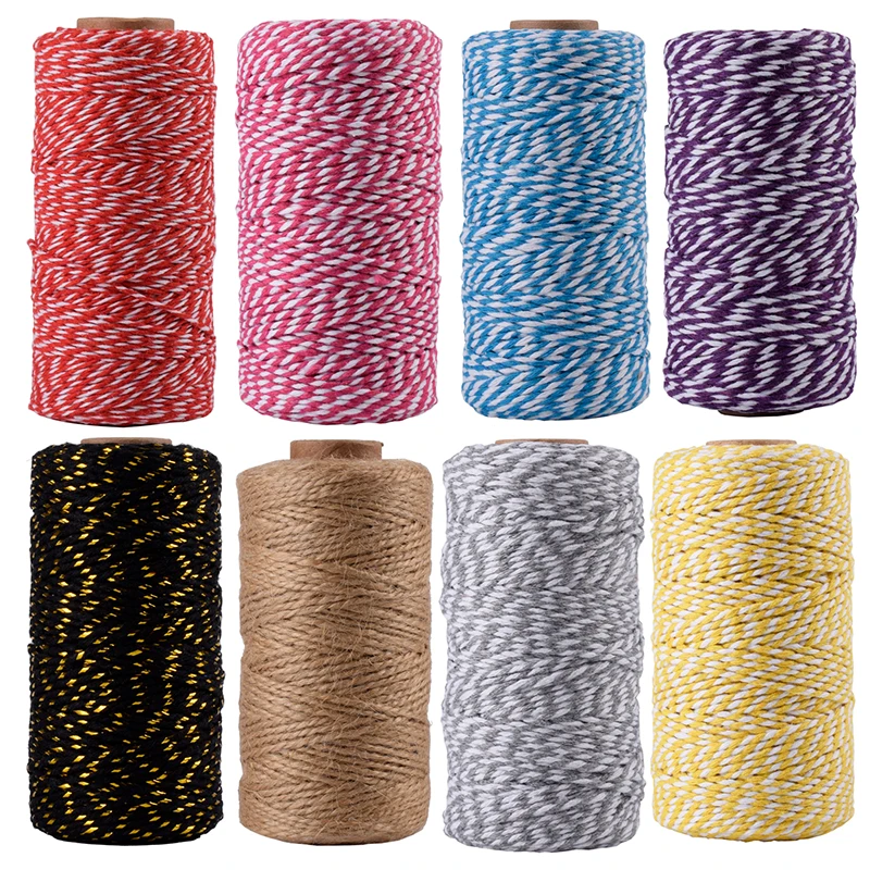 1-5mm-2mm-100M-Macrame-Cord-Rope-Cotton-Twine-Thread-String-Crafts-DIY ...
