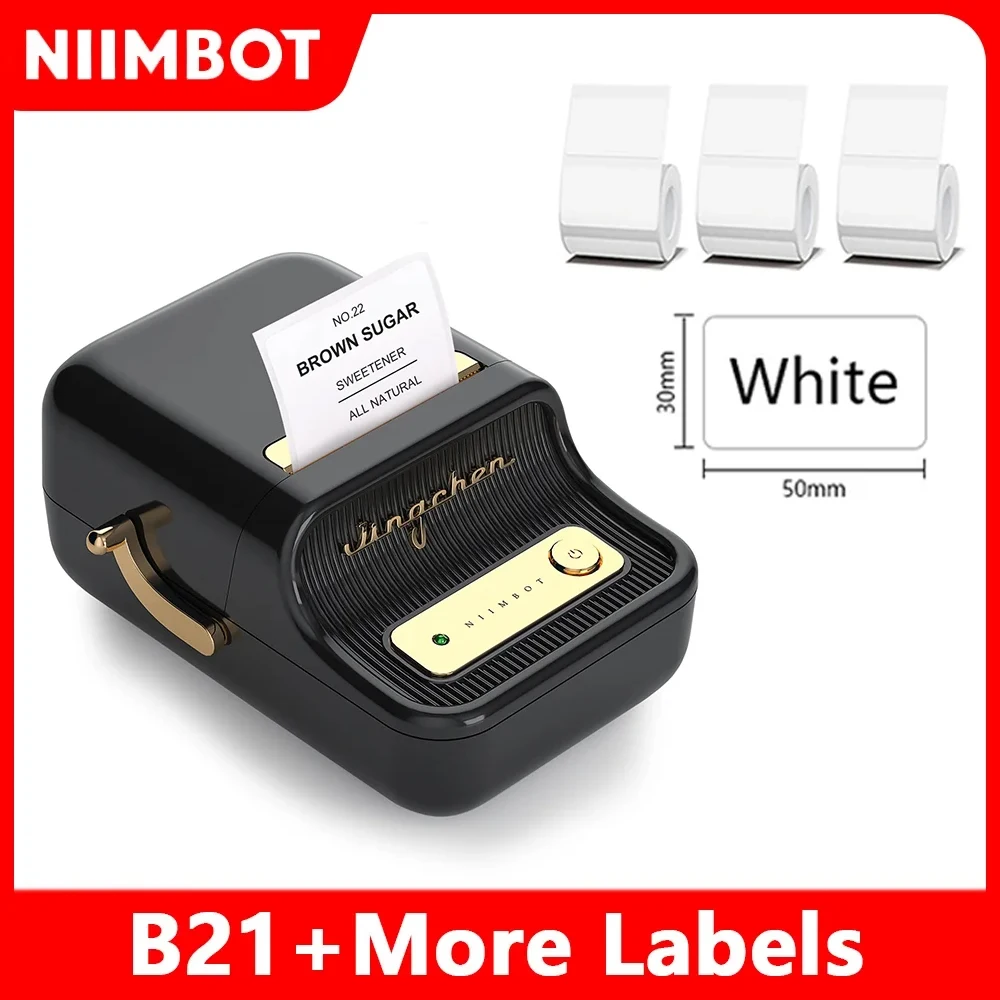 Niimbot B21 B1 Mini Thermal Label Printer Handheld Pocket Wireless ...