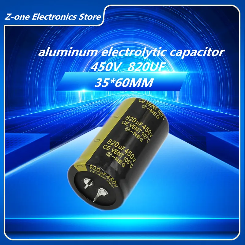 2-5pcs electrolytic capacitors 450V 820UF 35X60MM high-quality ...