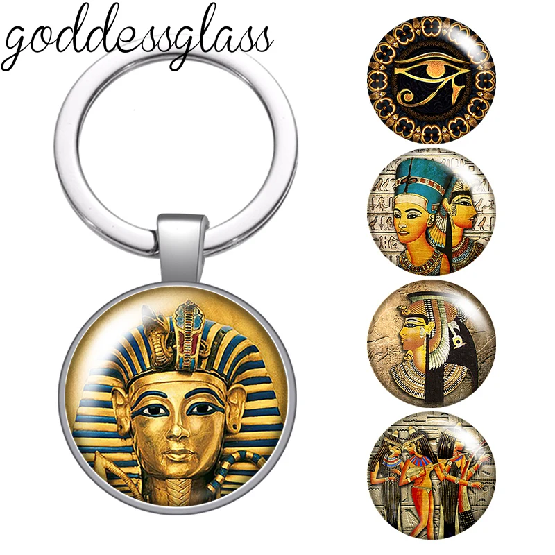 New-Ancient-Egypt-Pharaoh-Eye-symbol-25mm-glass-cabochon-keychain-Bag ...