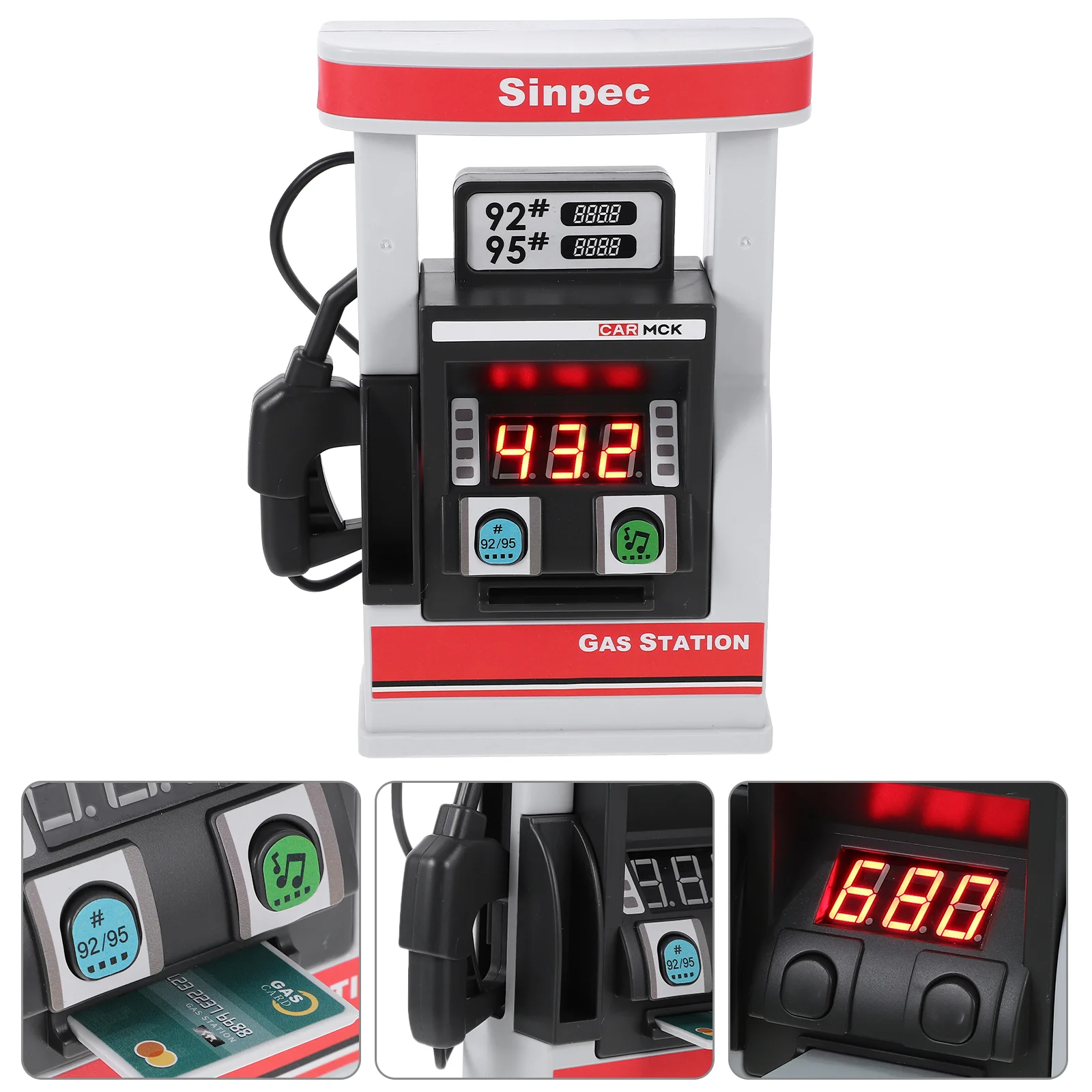 Simulation-Petrol-Station-Scene-Model-Gas-Pump-Toy-Set-Gas-Service ...