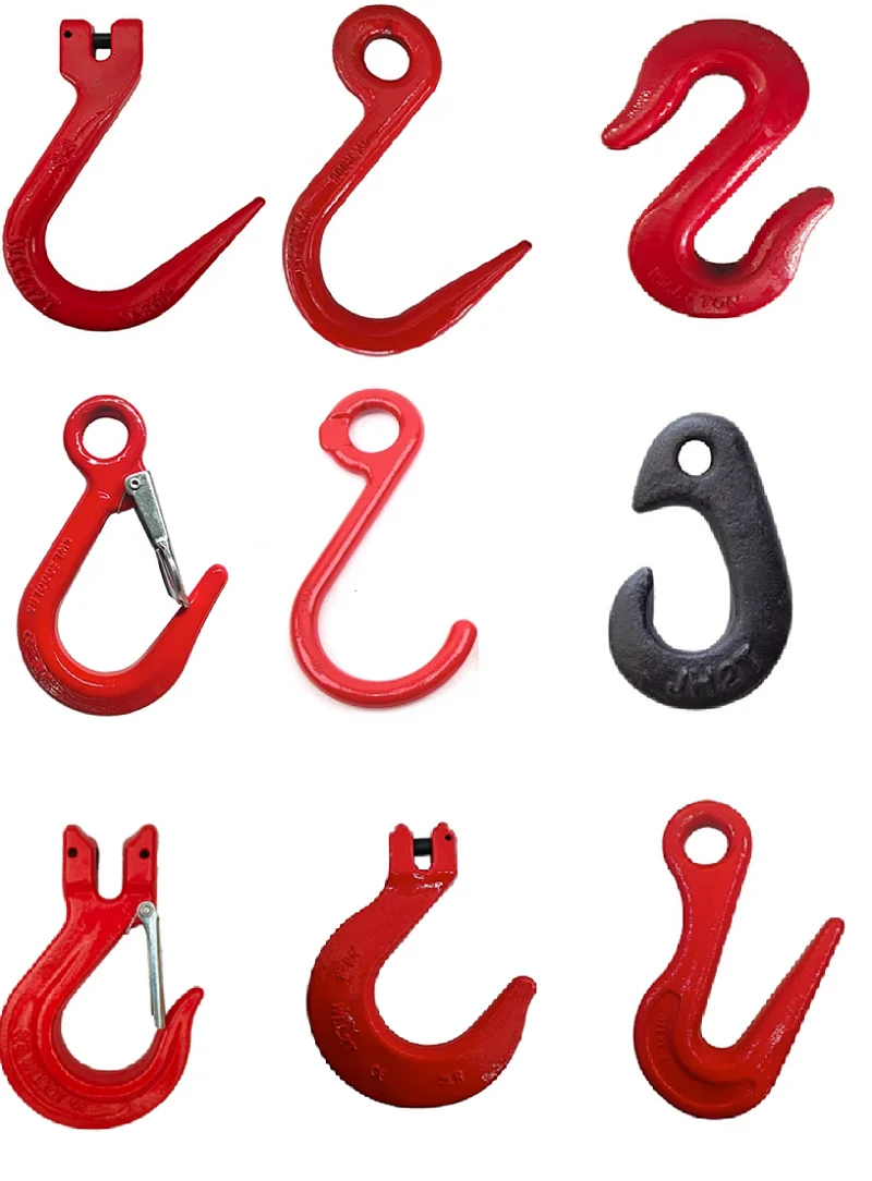 1-3.2Ton steel pipe lifting hook slim nose type hook rebar sharp ...
