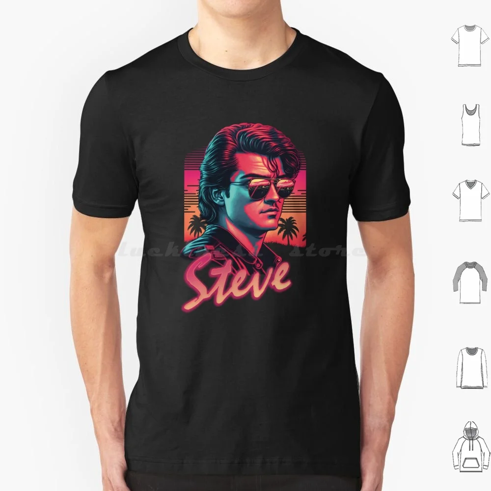 Steve T Shirt Cotton Men Women DIY Print Steve Steve Steve Stranger 4 ...
