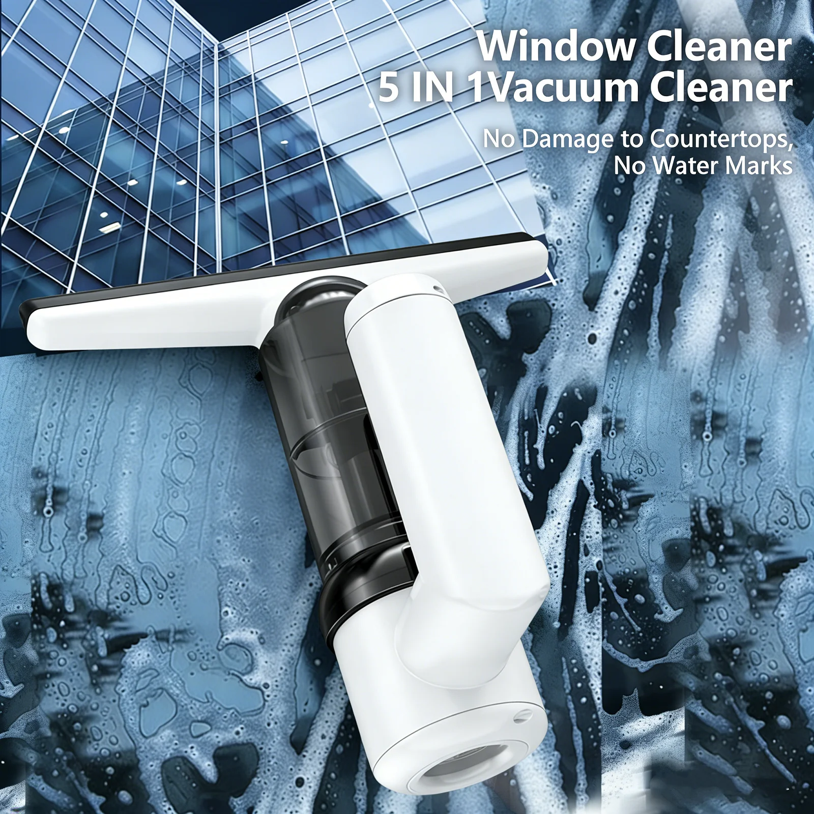 Portable Window Cleaner 5 in 1 USB Wireless Car Vacuum Cleaner ...
