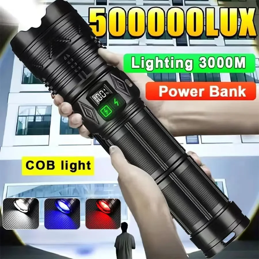 High-power-long-range-flashlight-ultra-bright-LED-lantern-TYPE-C ...