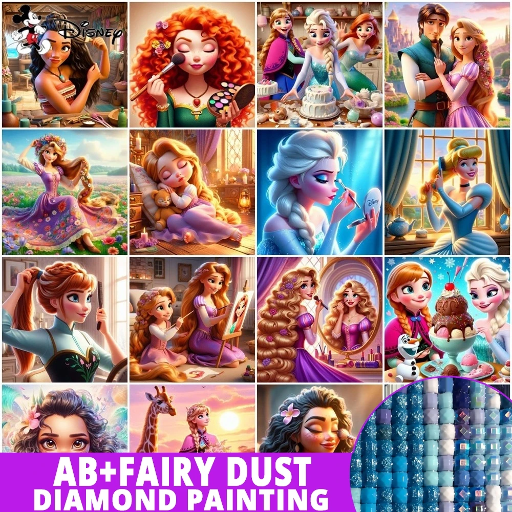 Fairy Dust AB Disney 5D Princess Diamond Painting Cartoon Mosaic Art ...