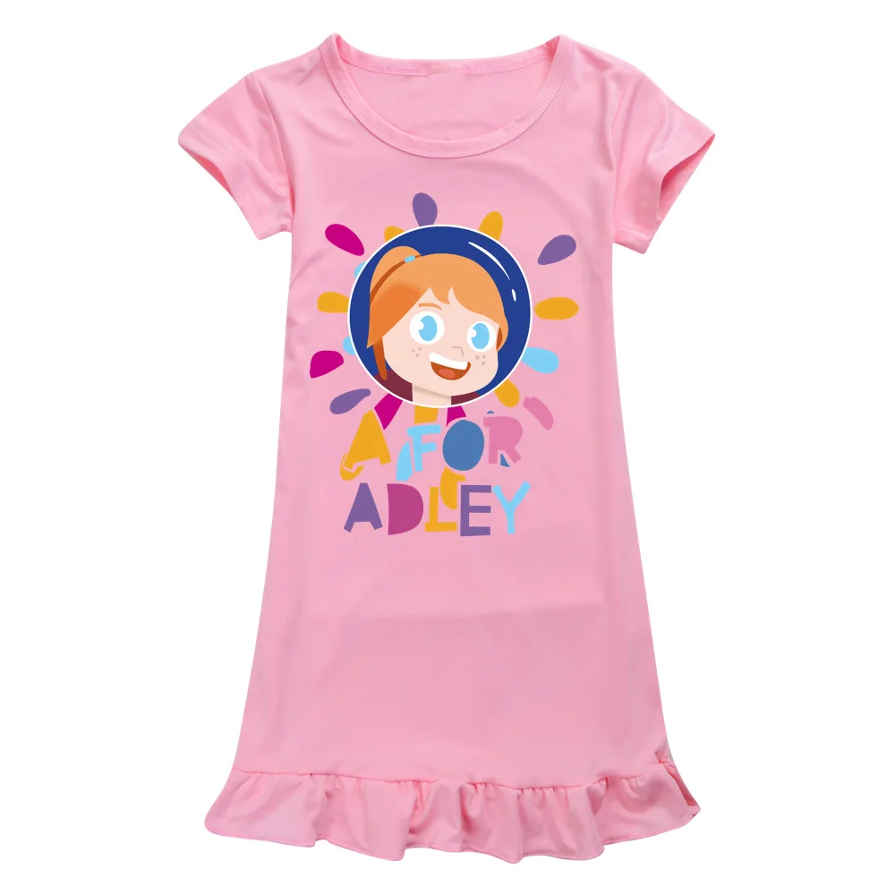 A for adley Cartoon Baby Girl Dress Princess Party Dress For Girl's ...