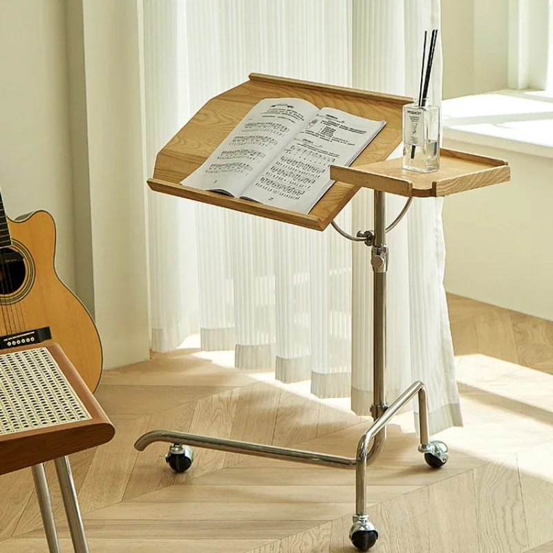 Tiltable-Multifunctional-Music-Stand-Coffee-Table-Wood-Metal-with ...