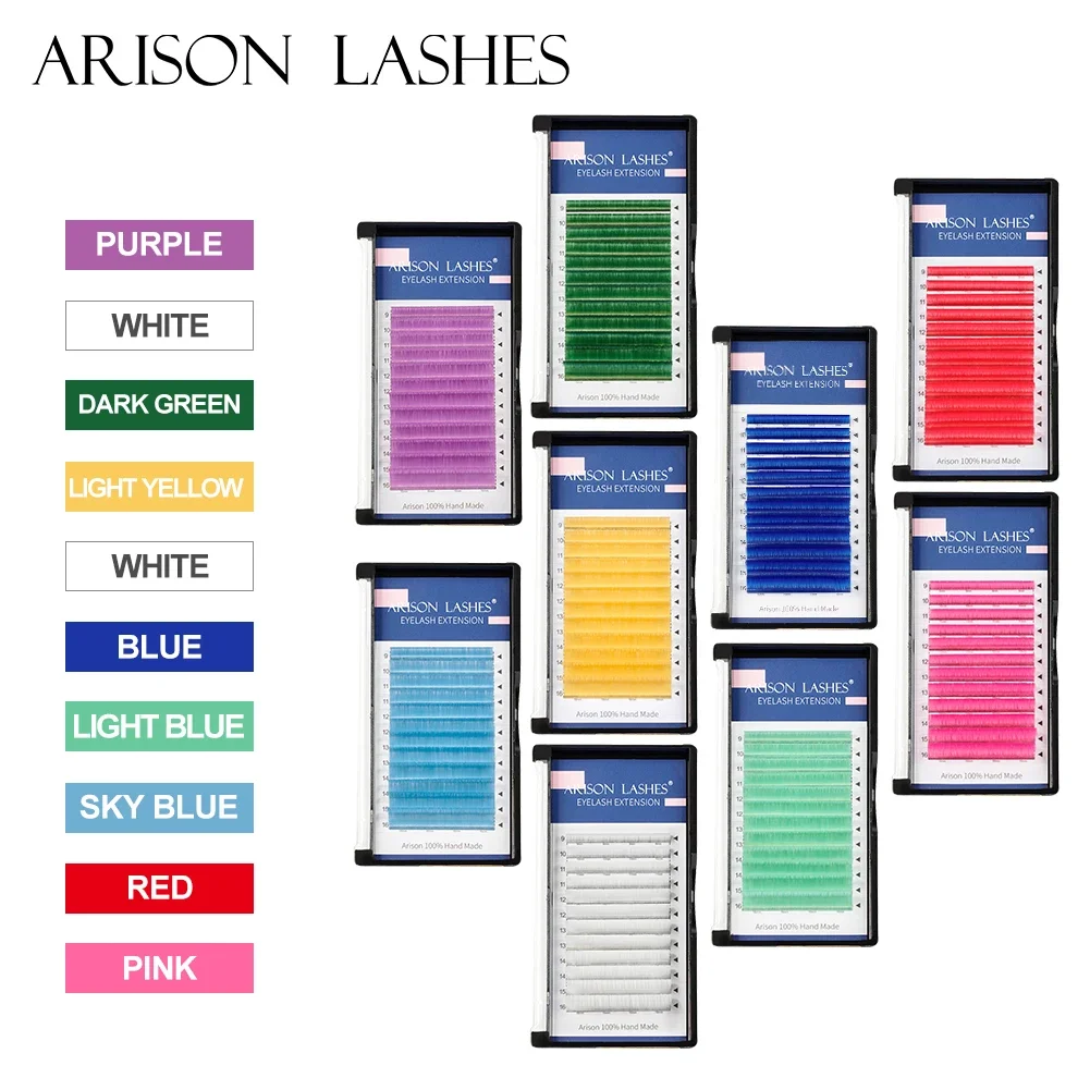 ARISON-Easy-Fan-Volume-Individual-Colored-Lashes-High-Quality-Bloom ...