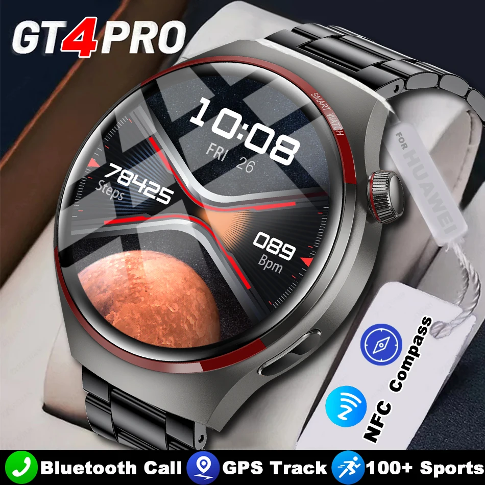 New-For-Huawei-GT4-PRO-Smart-Watch-Men-Watch-4-Pro-AMOLED-HD-Screen ...