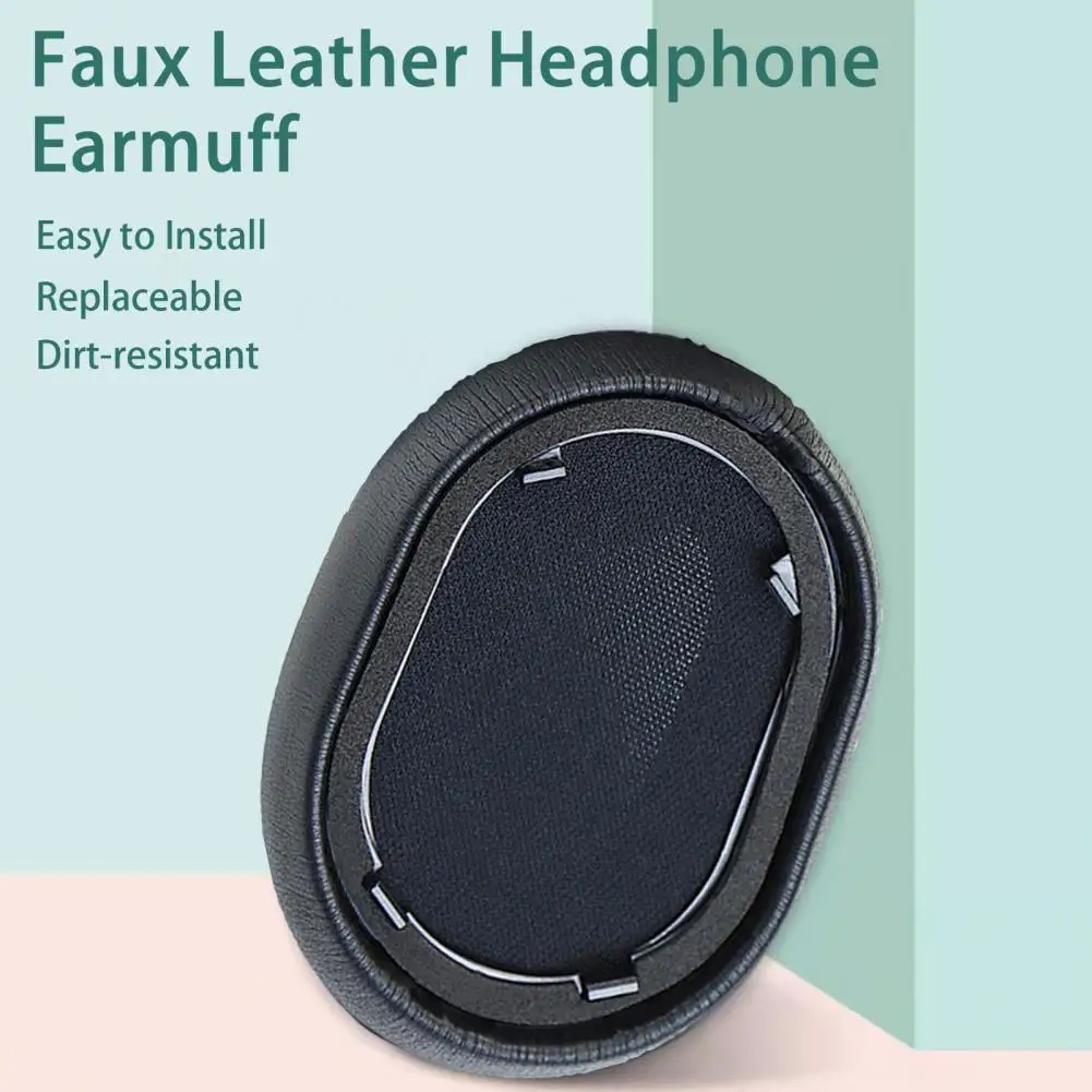 Wear-resistant-1Pc-Durable-Faux-Leather-Headphone-Earpad-Comfortable ...