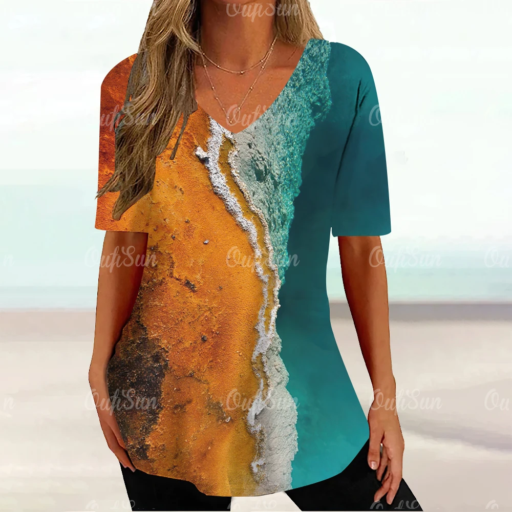 2024-New-Style-Women-s-T-Shirt-Graphic-Print-T-shirt-Oversized-Top ...