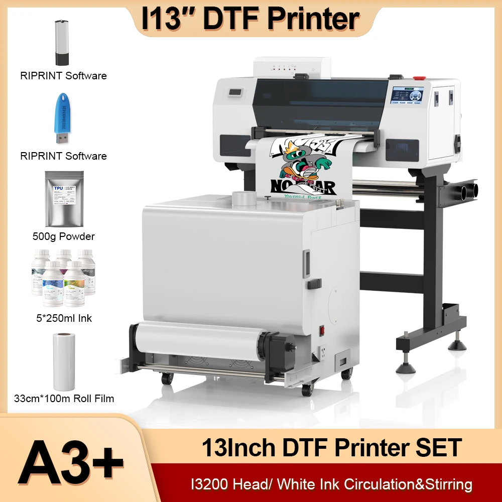 A3 DTF Printer Machine for Epson I3200 Print Head with Powder Shaker ...