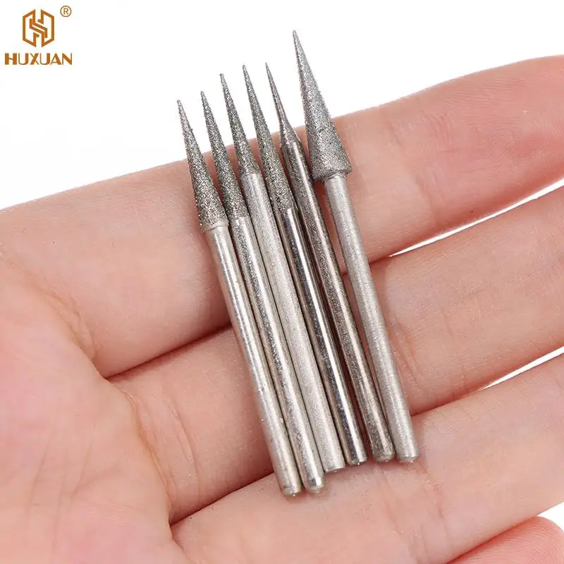 6Pcs Engraving Tool Heads Polishing Nozzle Grinding Nozzles Diamond ...