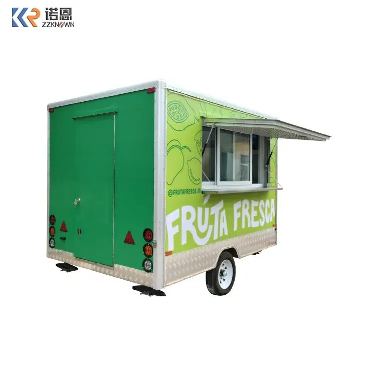Customized Concession Bubble Tea Coffee Cart Customized Food Truck For ...