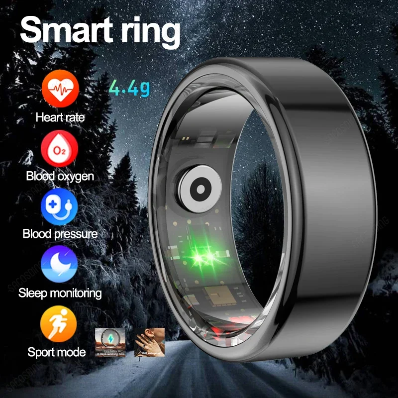 Smart-Ring-Mens-Women-Heart-Rate-Blood-Oxygen-Sleep-Health-Monitor ...