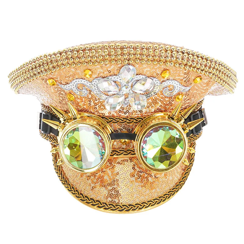 Goth Military Hat: The Ultimate Guide to Gold Sequined Steampunk Style ...